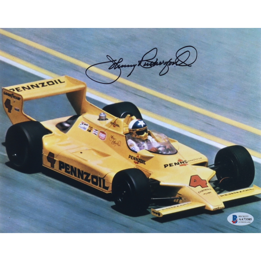 Johnny Rutherford Signed 8x10 Photo (Beckett) | Pristine Auction
