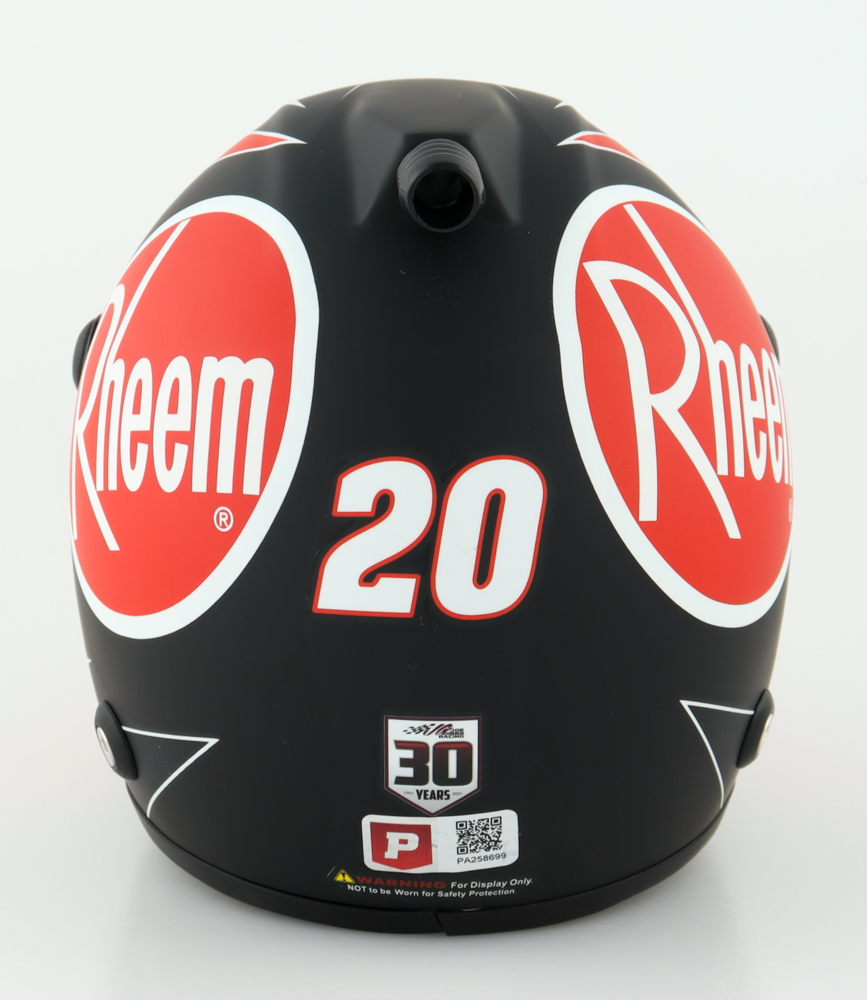 Christopher Bell Signed NASCAR Rheem 1:2 Scale Mini Helmet (PA ...