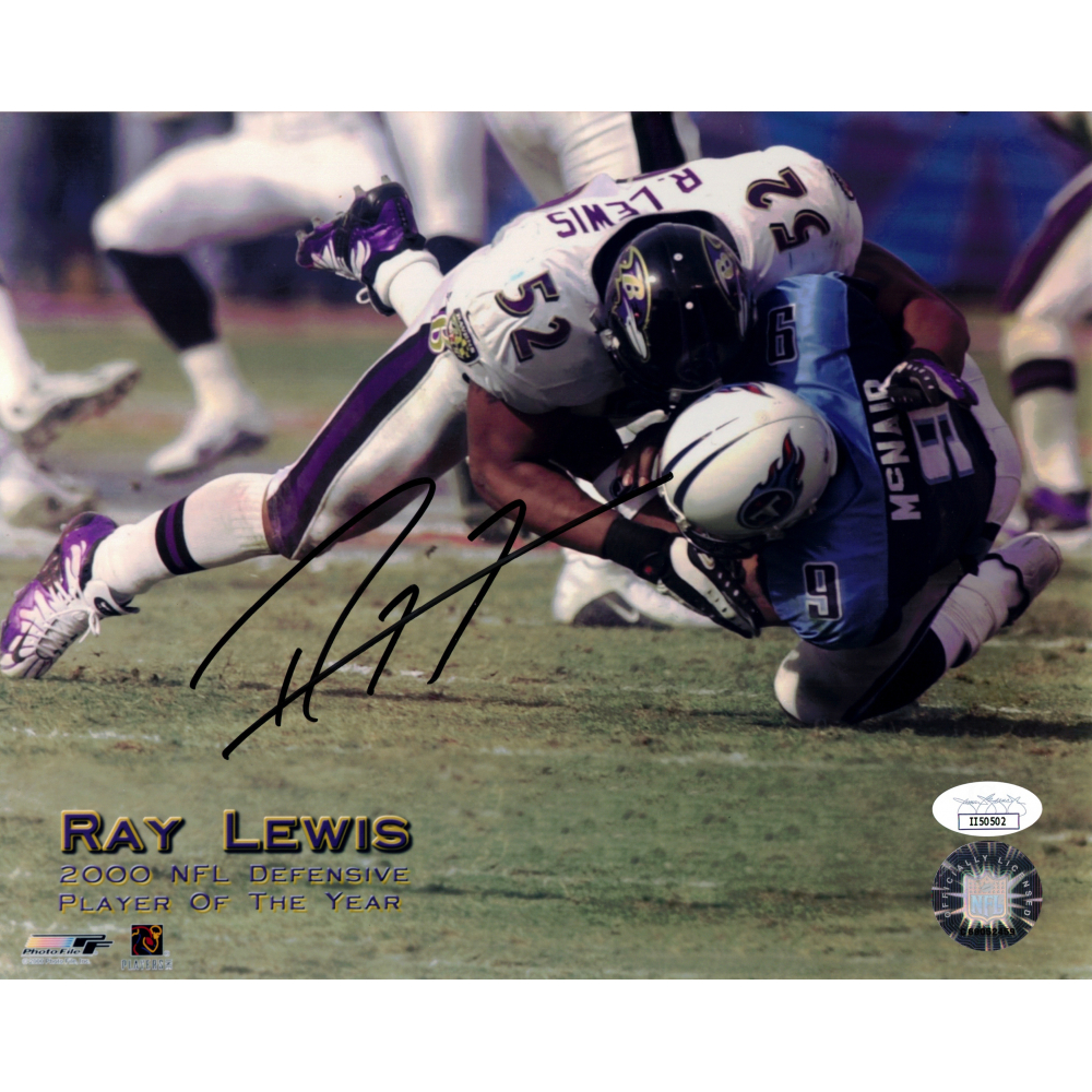 Ray Lewis Signed Ravens 8x10 Photo (JSA) | Pristine Auction