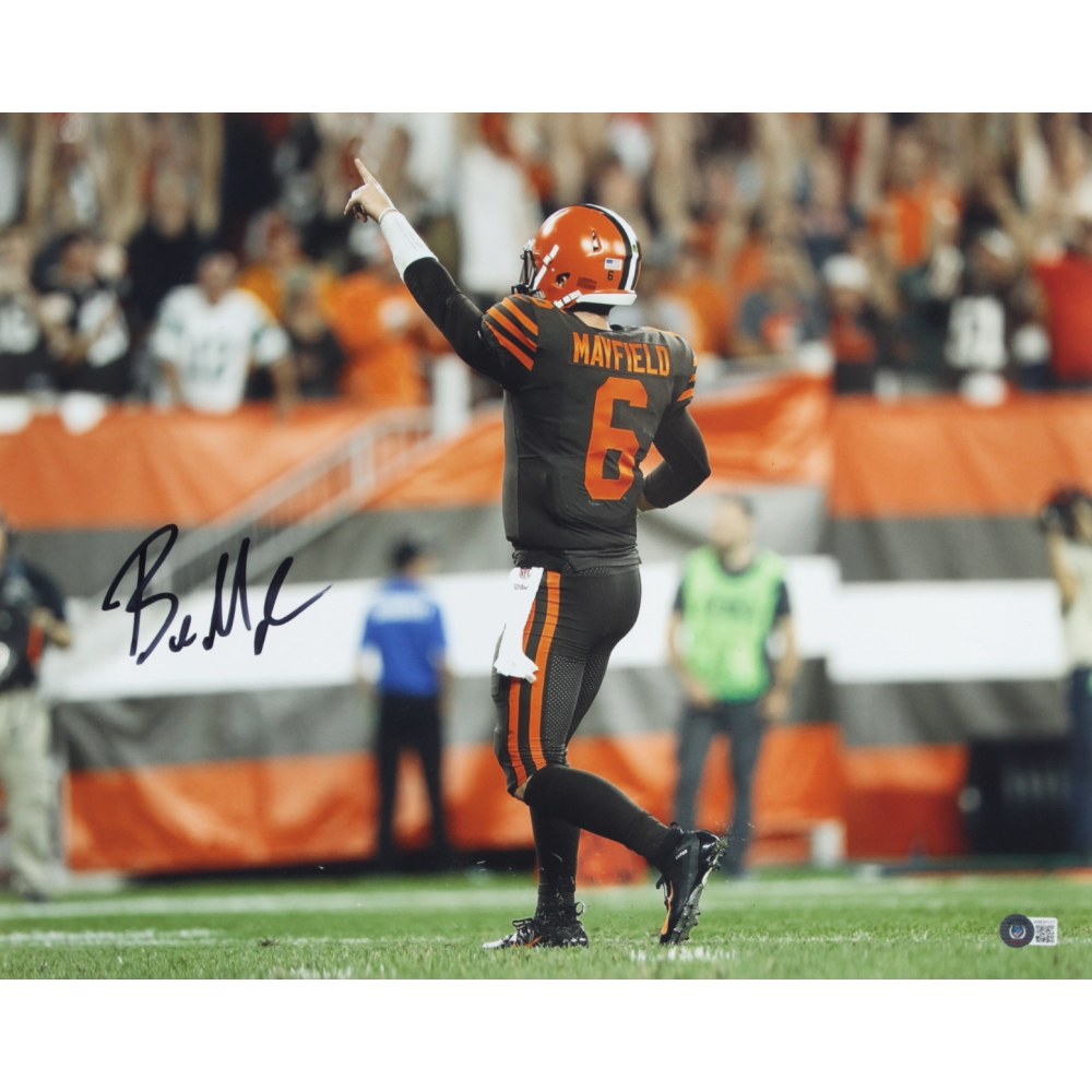 Baker Mayfield Signed Browns 16x20 Photo (Beckett) | Pristine Auction