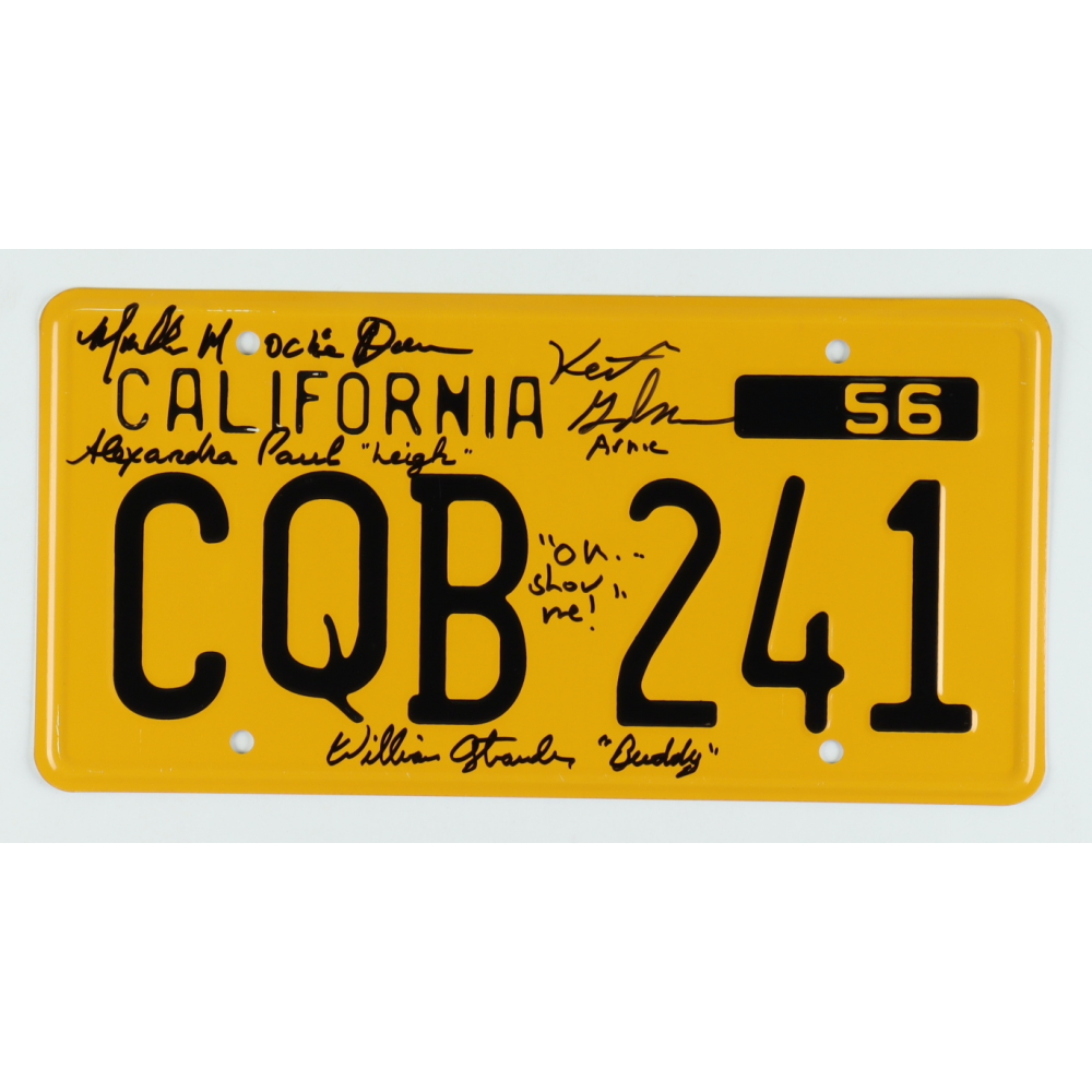 "Christine" License Plate Signed by (4) with Alexandra Paul, William ...