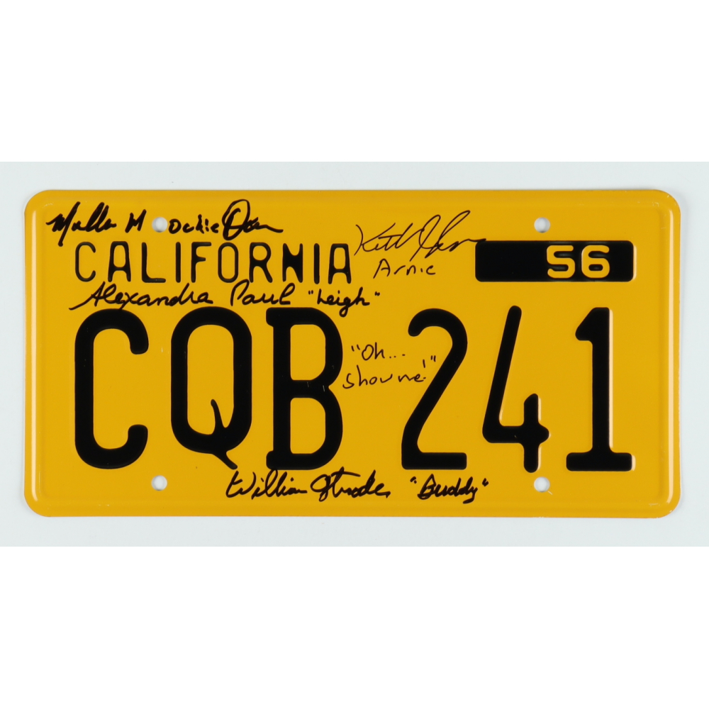 "Christine" License Plate Signed by (4) with Alexandra Paul, William ...