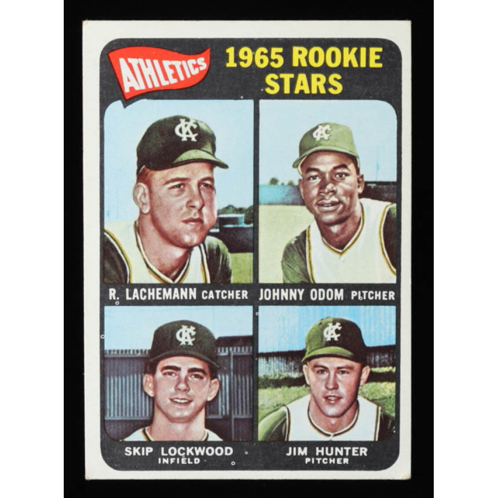 Rene Lachemann / Johnny Odom / Jim Hunter / Skip Lockwood 1965 Topps ...
