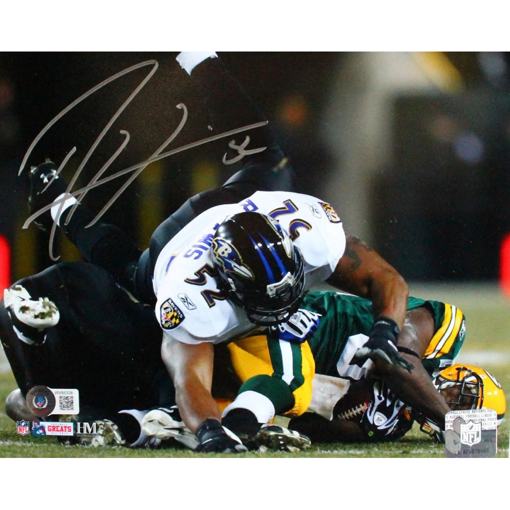 Ray Lewis Signed Ravens 8x10 Photo (Beckett) | Pristine Auction