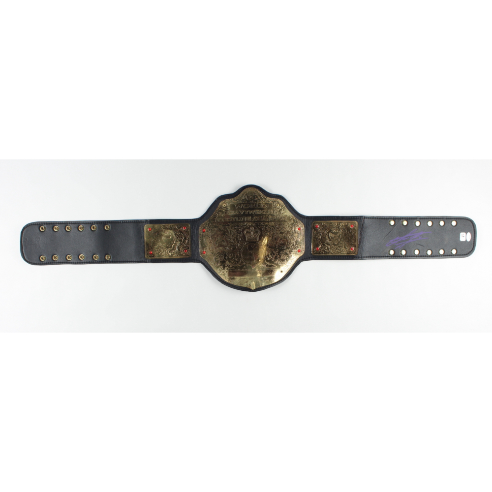 The Undertaker Signed WWE World Heavyweight Wrestling Championship Belt ...