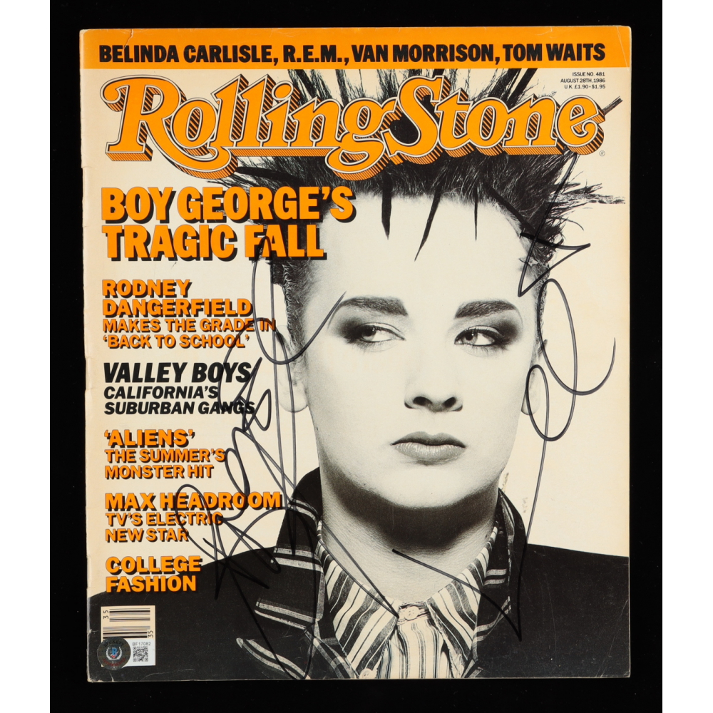Boy George Signed "Rolling Stone" Magazine (Beckett & ACOA) | Pristine ...