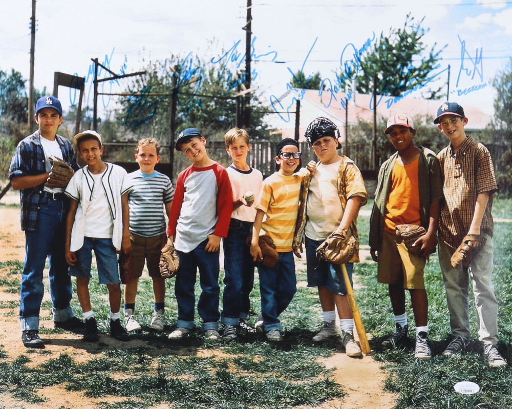 "The Sandlot" 16x20 Photo Cast-Signed by (8) with Tom Guiry, Patrick ...