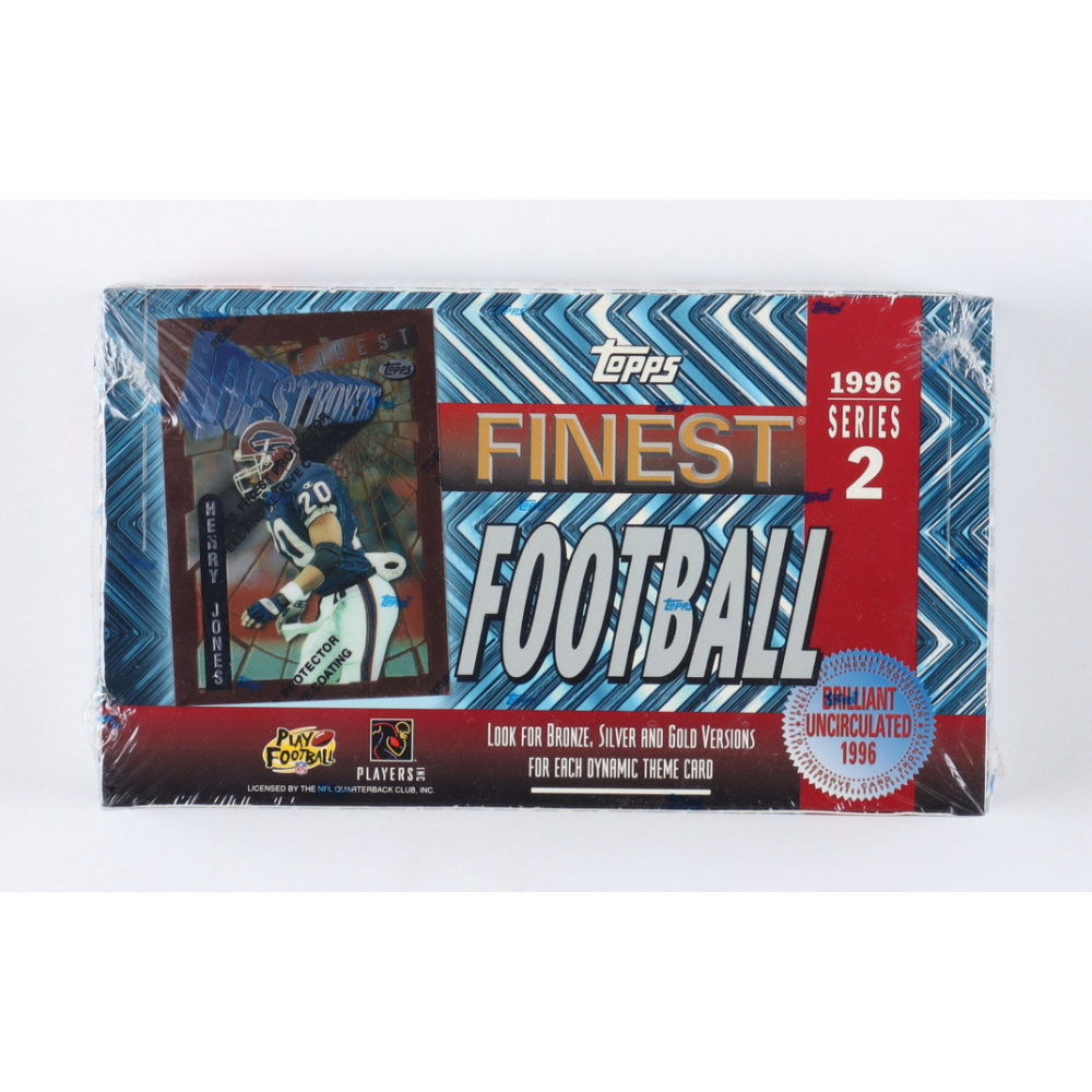 1996 Topps Finest Series 2 Football Hobby Box with (24) Packs ...