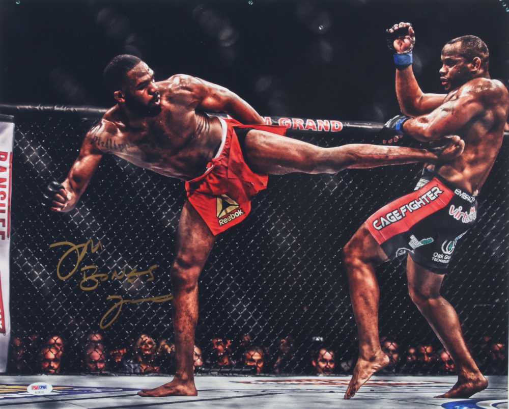 Jon "Bones" Jones Signed UFC 16x20 Photo (PSA) | Pristine Auction