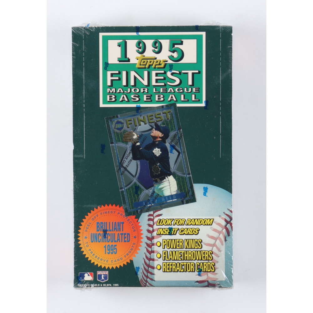1995 Topps Finest Series 1 Baseball Hobby Box with (24) Packs ...