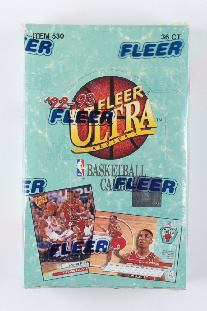 1992 / 93 Fleer Ultra Series 1 Basketball Hobby Box with (36) Packs ...