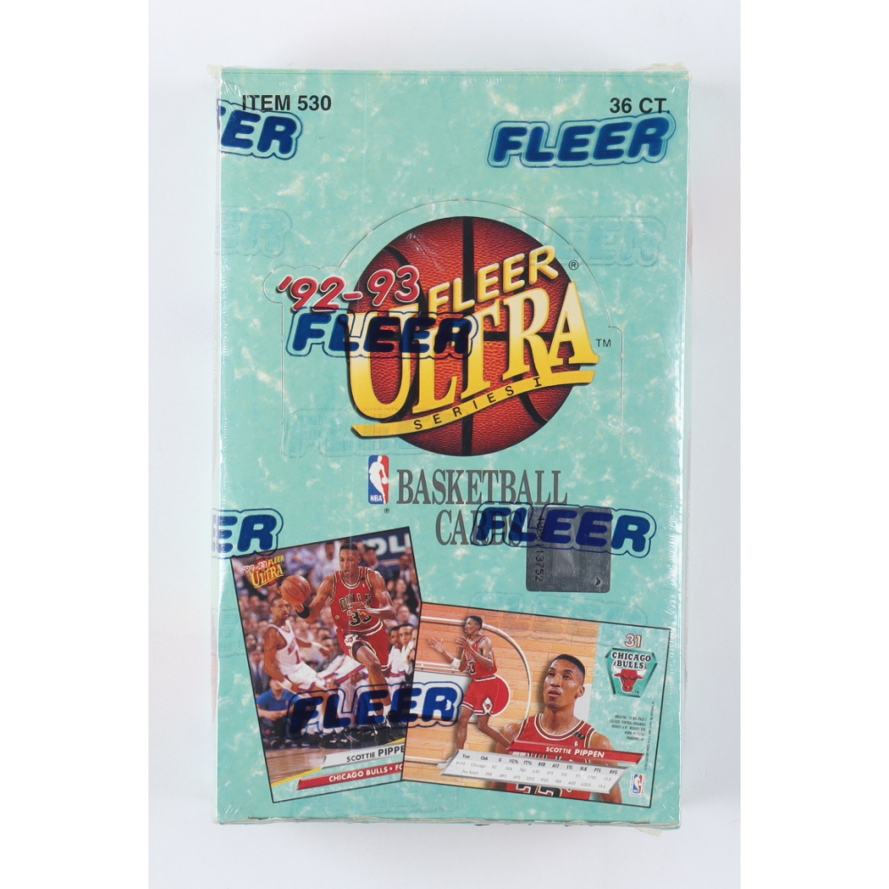 1992 / 93 Fleer Ultra Series 1 Basketball Hobby Box with (36) Packs ...
