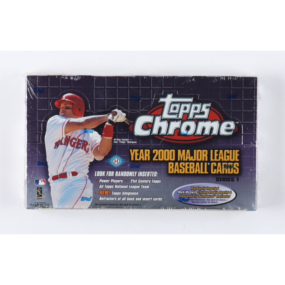 2000 Topps Chrome Series 1 Baseball Hobby Box with (24) Packs | Pristine Auction