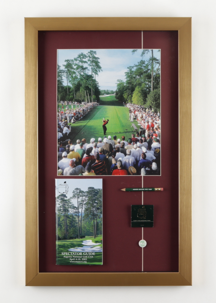 2005 Masters Tournament 15x24 Custom Framed Print Display with Masters ...