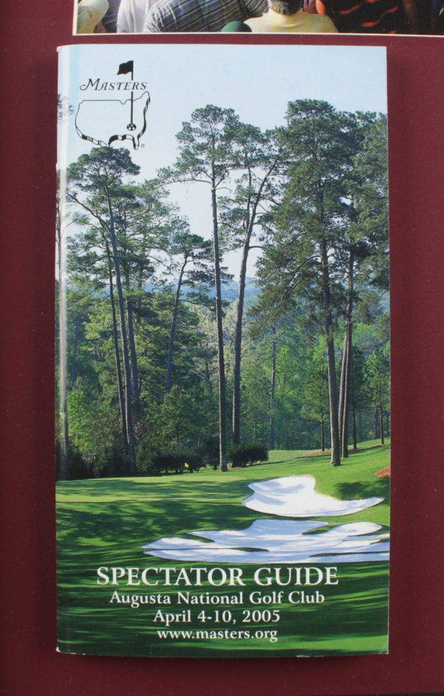 2005 Masters Tournament 15x24 Custom Framed Print Display with Masters ...