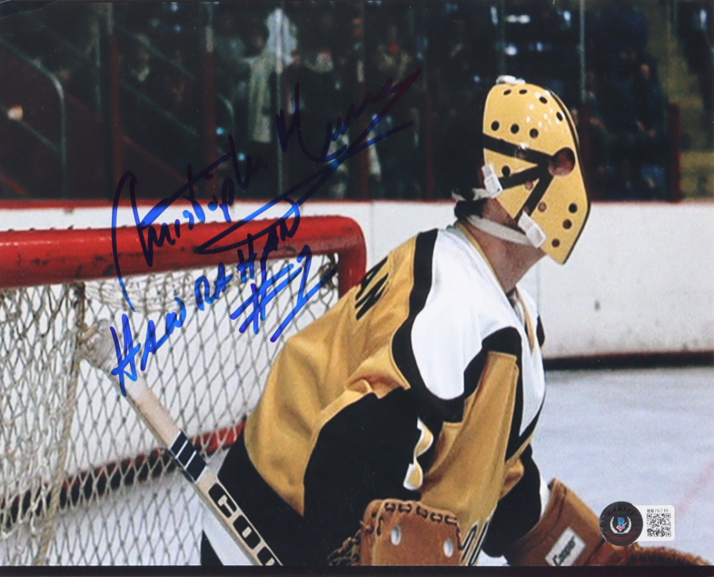 Christopher Murney Signed "Slap Shot" 8x10 Photo Inscribed "Hanrahan ...