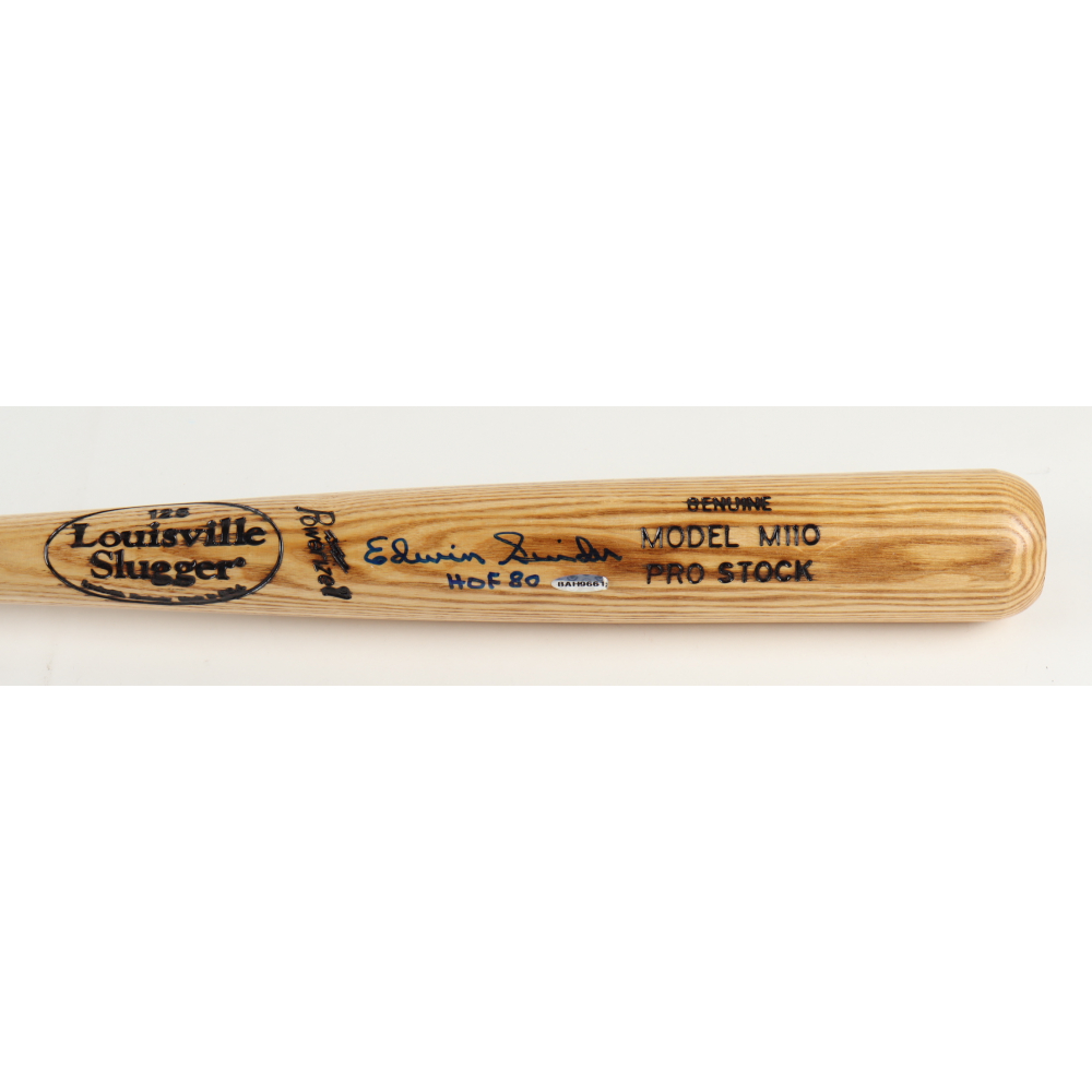 Duke Snider Signed Louisville Slugger Pro Stock Baseball Bat Inscribed ...