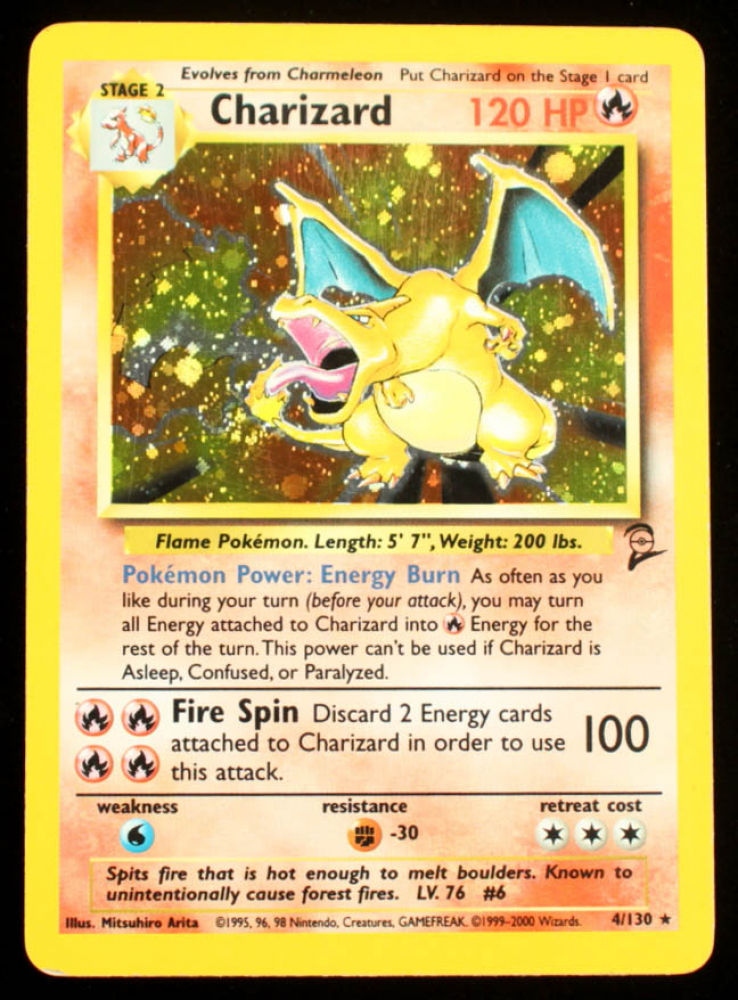 Charizard 2000 Pokemon Base 2 Unlimited #4 Holo | Pristine Auction