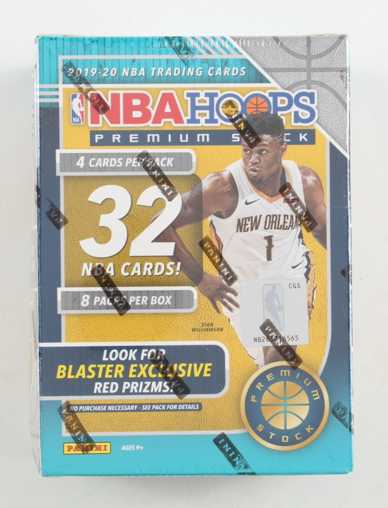 2019-20 NBA Hoops Premium Stock Basketball Blaster Box with (8) Packs ...