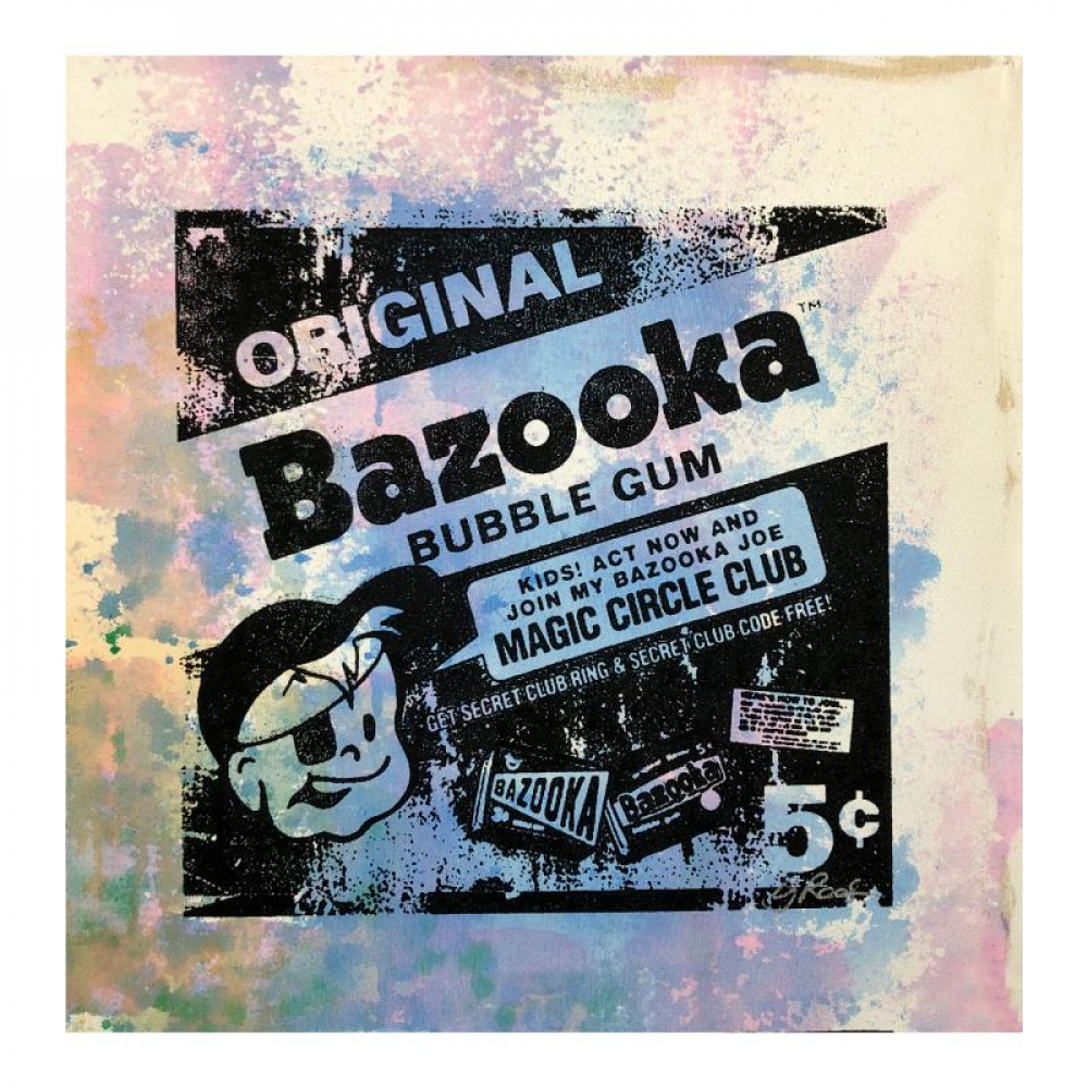 "Bazooka Joe" 23x23 Original Hand-Pulled Silkscreen & Acrylic Painting ...