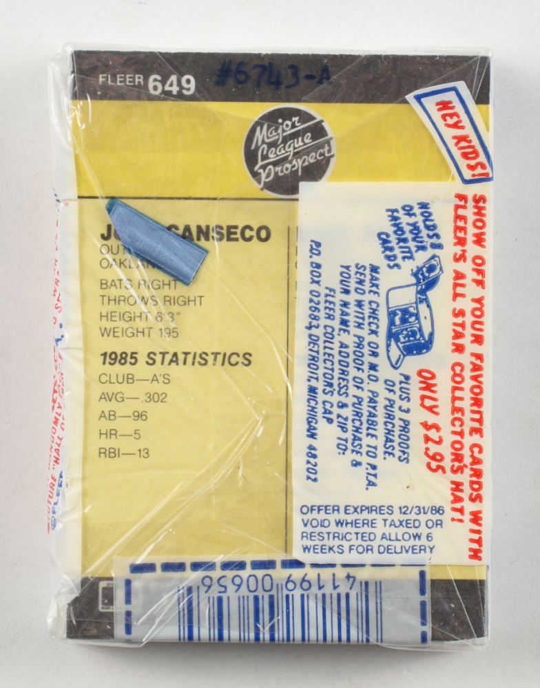 1986 Fleer Baseball Cello Pack with (30) Cards | Pristine Auction