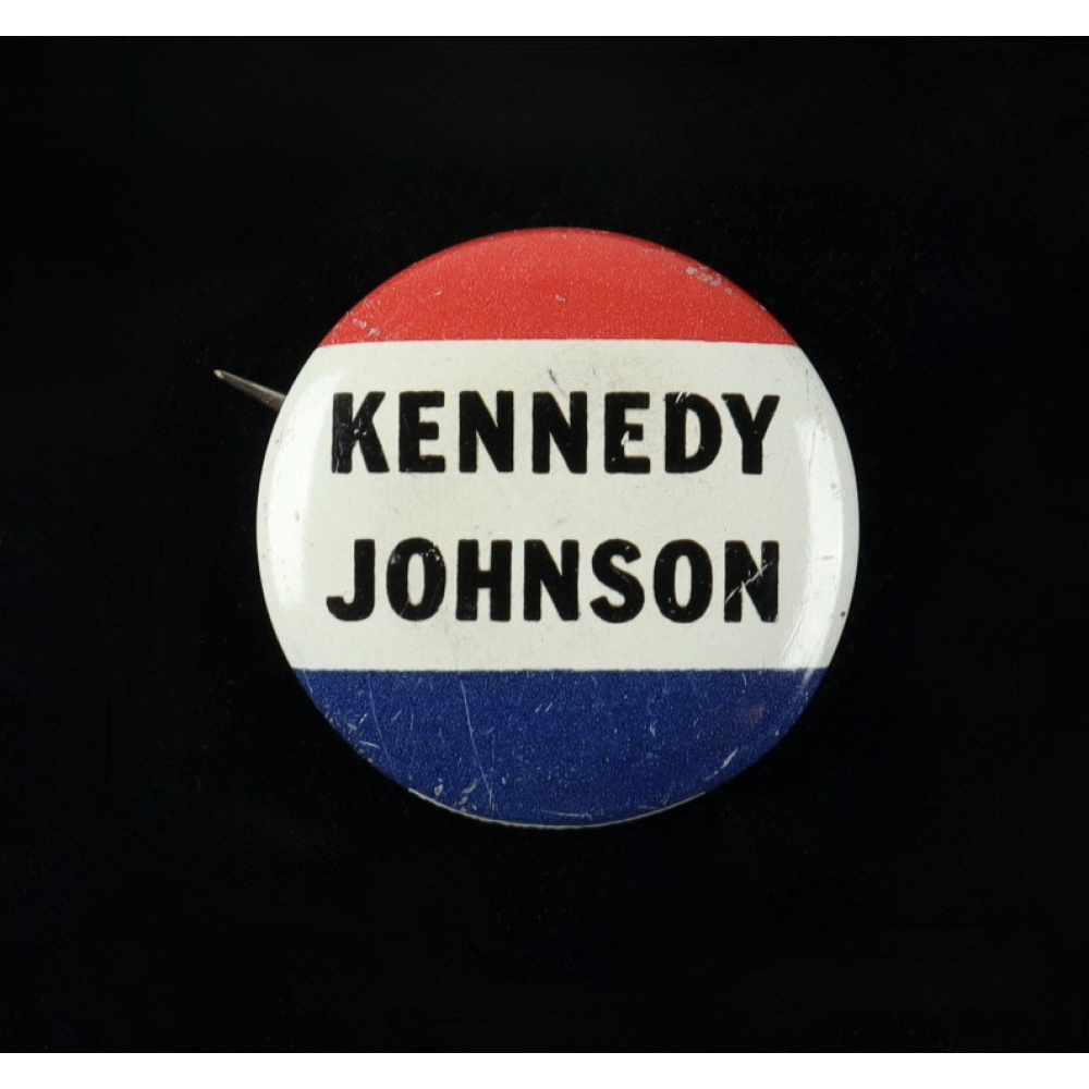 1960 John F. Kennedy & Lyndon Johnson Campaign Button | Pristine Auction