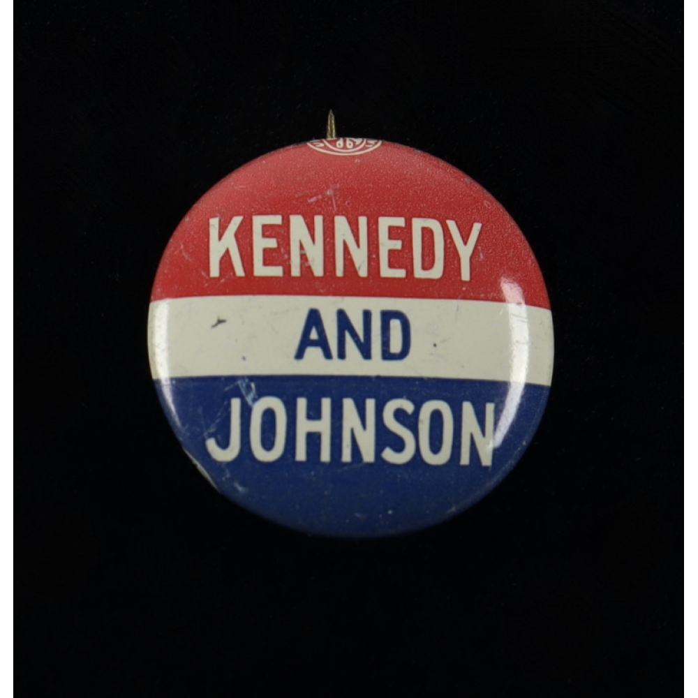 1960 John F. Kennedy & Lyndon Johnson Campaign Button | Pristine Auction