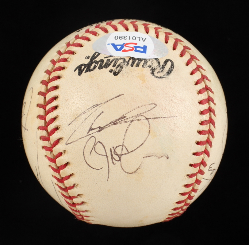 1998 Astros ONL Baseball Team-Signed by (7) with Carl Everett, Jose ...
