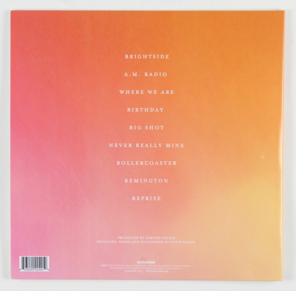 Wesley Schultz & Jeremiah Fraites Signed The Lumineers "Bright Side ...