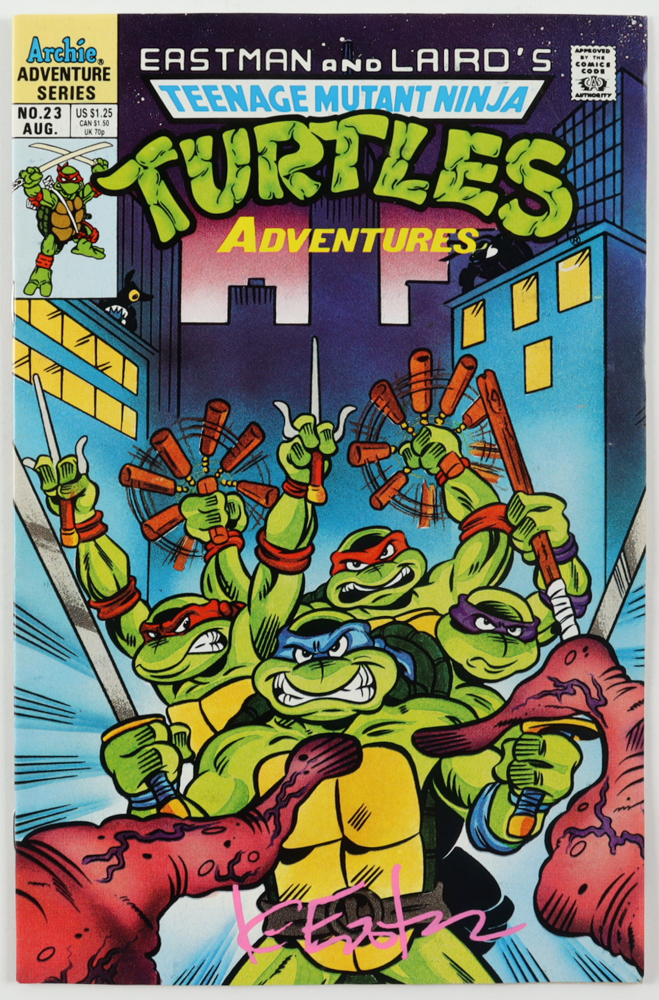 Kevin Eastman Signed 1991 "Eastman & Laird's Teenage Mutant Ninja ...