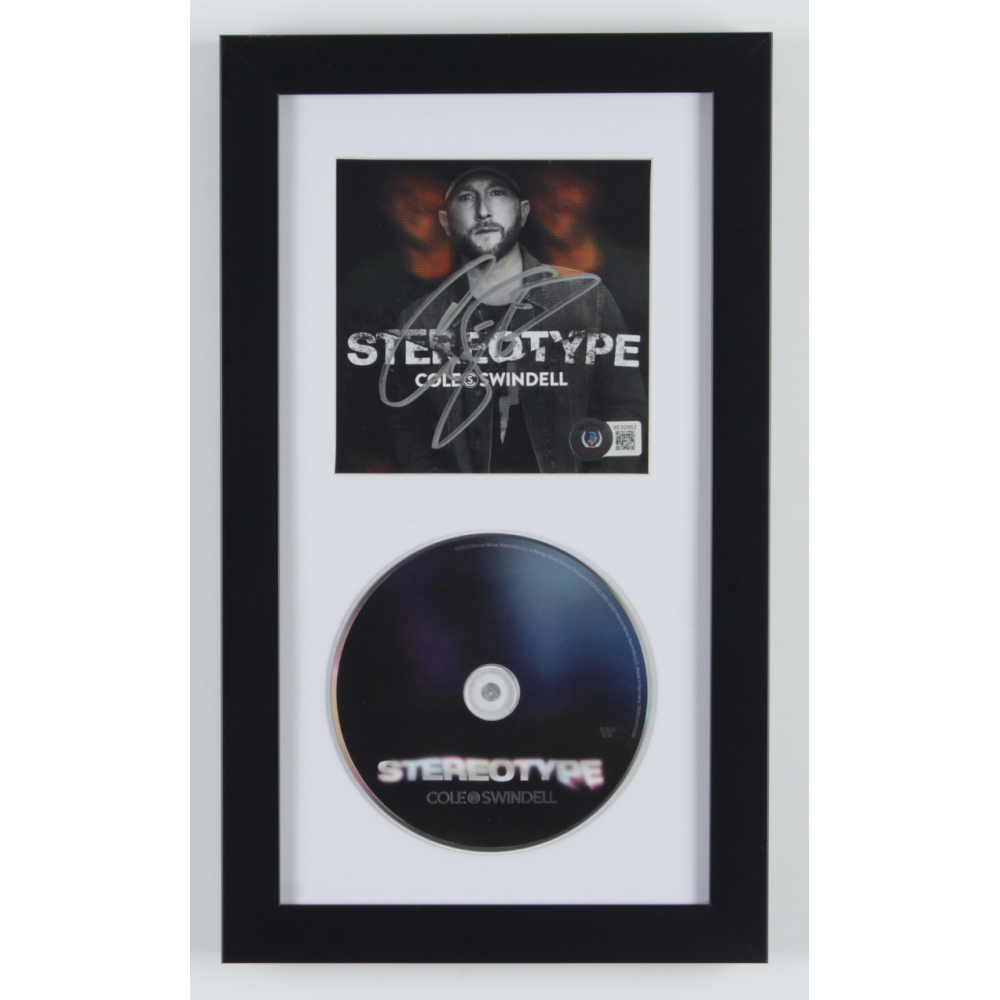 Cole Swindell Signed "Stereotype" 8x14 Custom Framed CD Album Cover ...