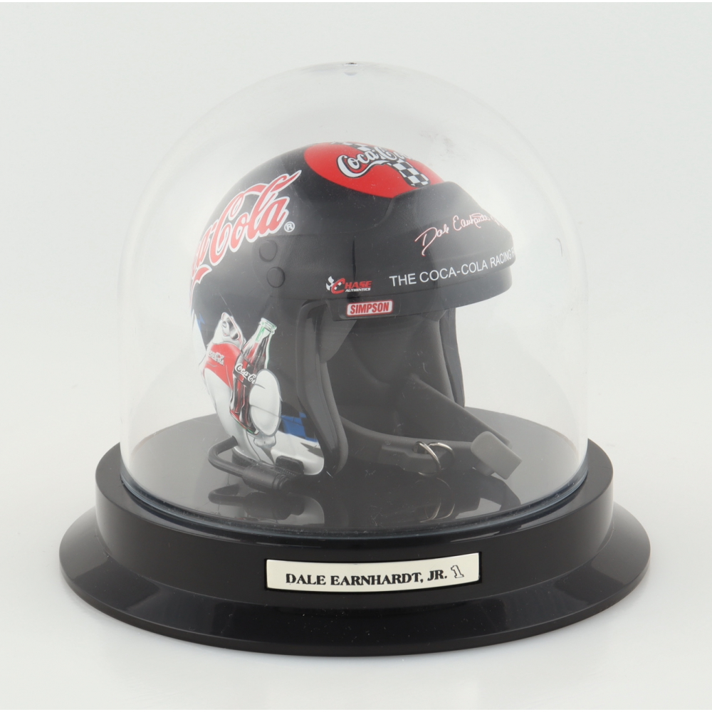 Dale Earnhardt Jr. Coca-Cola Mini Racing Helmet with Display Case ...