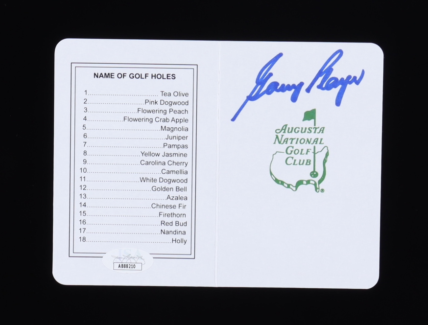 Gary Player Signed Augusta National Golf Club Scorecard (JSA ...