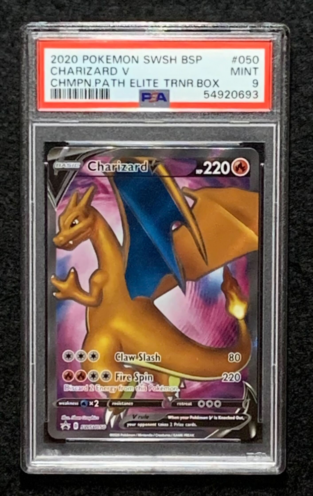 Charizard V 2020 Pokemon Sword & Shield Champion's Path #SWSH050 Holo (PSA 9) | Pristine Auction
