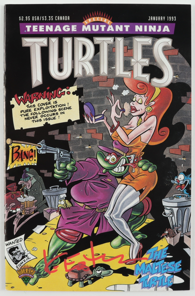 Kevin Eastman Signed 1993 "Teenage Mutant Ninja Turtles: The Maltese ...