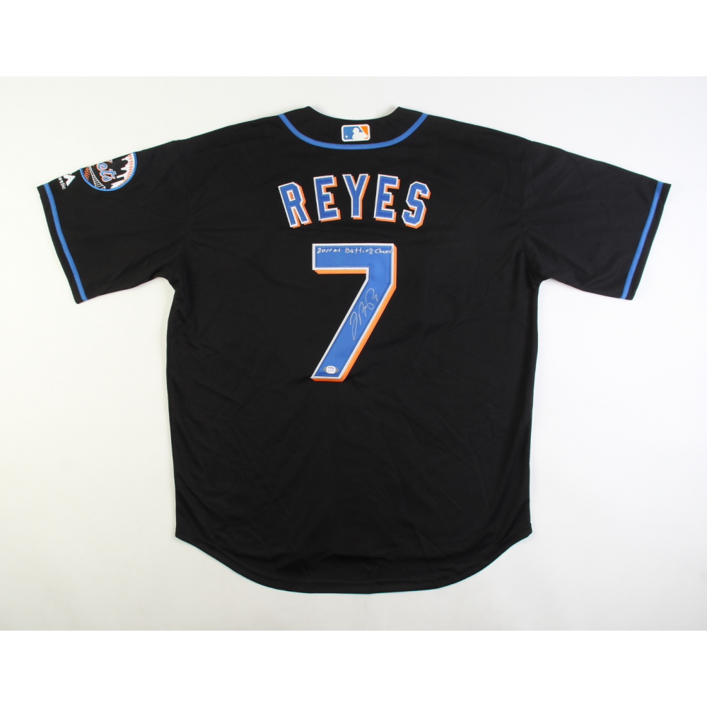 Jose Reyes Signed Mets Jersey Inscribed "2011 NL Batting Champ" (PSA ...