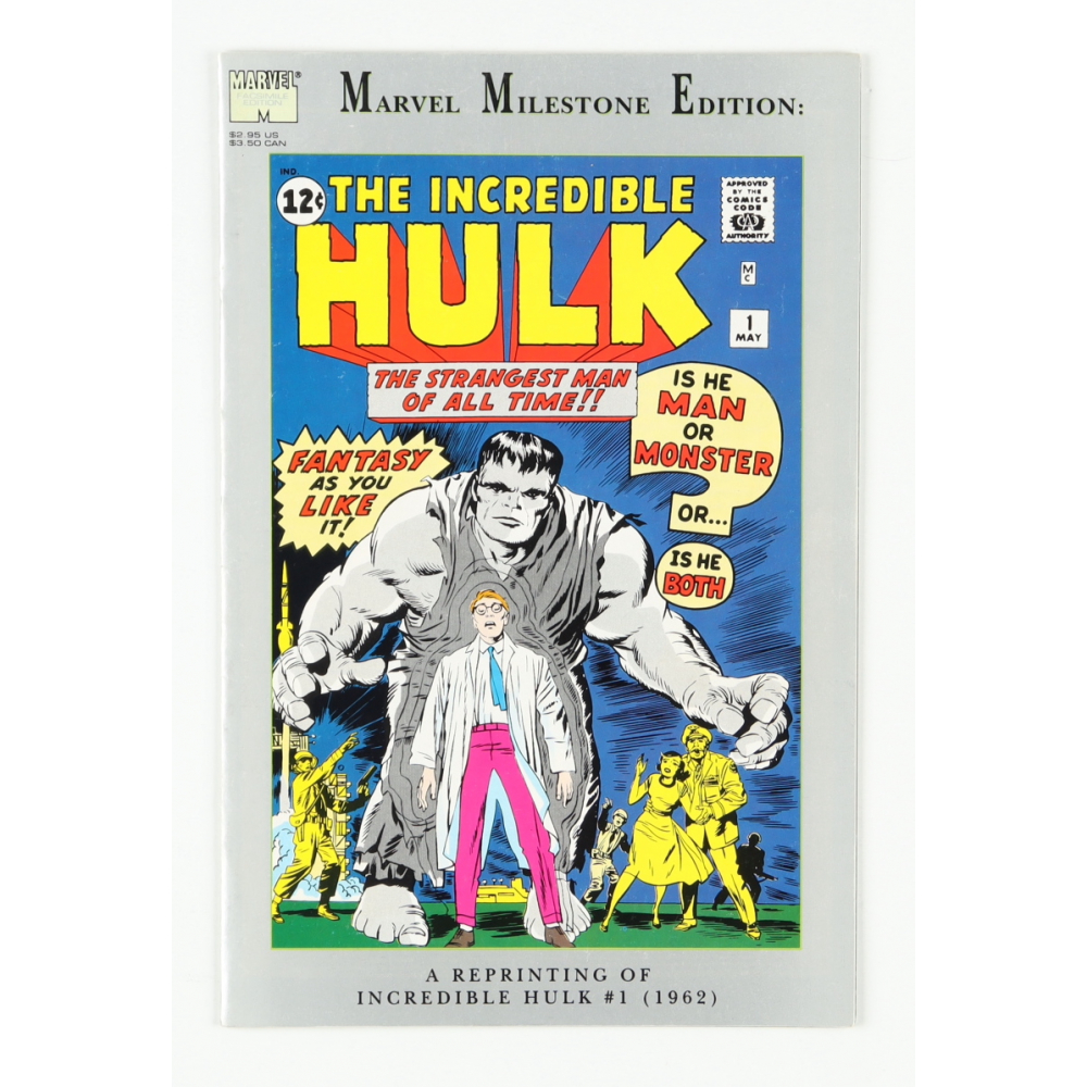 1991 "Marvel Milestone Edition: Incredible Hulk" Issue #1 Marvel Comic ...