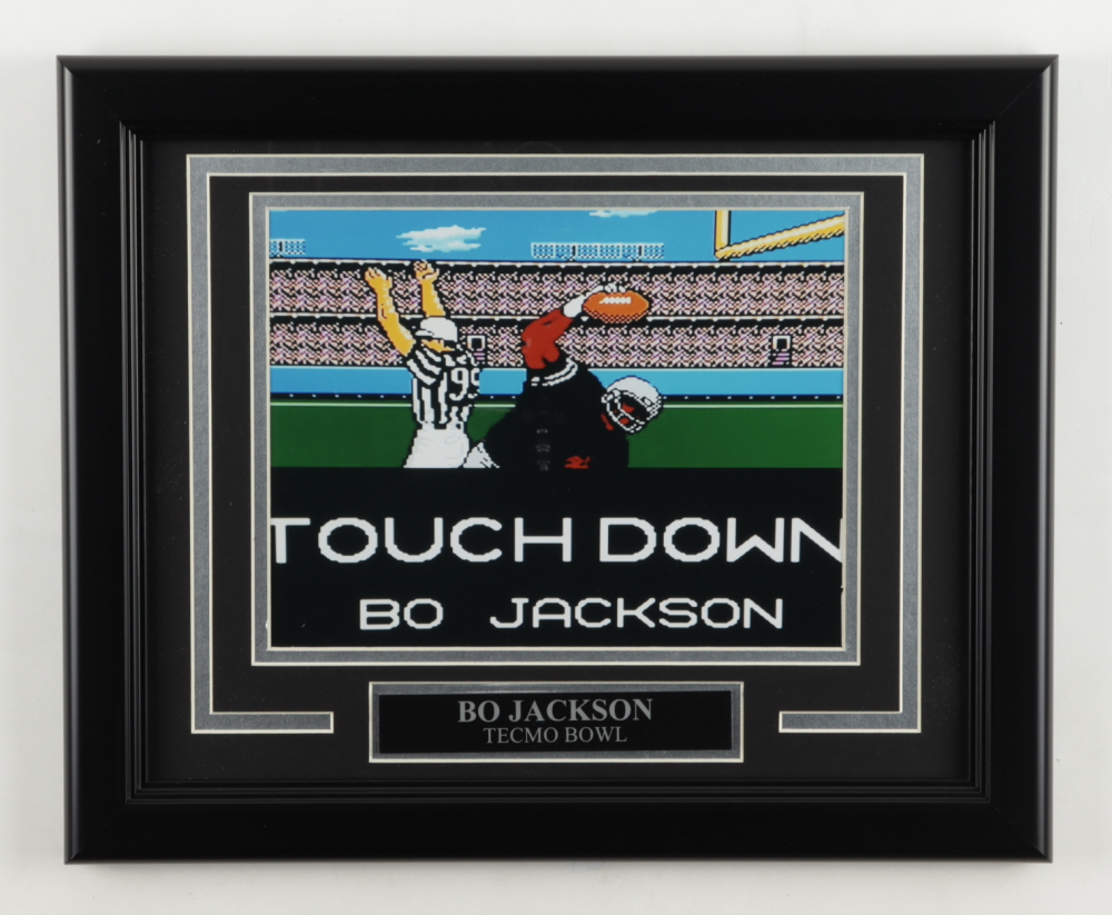 Bo Jackson "Tecmo Bowl" Raiders 14x16 Custom Framed Photo Display ...