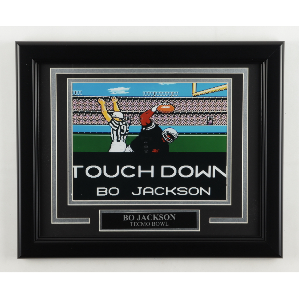 Bo Jackson "Tecmo Bowl" Raiders 14x16 Custom Framed Photo Display ...