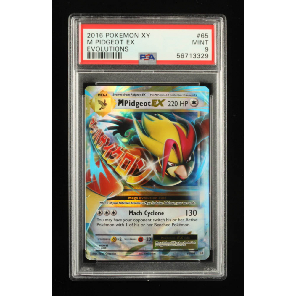Mega Pidgeot EX 2016 Pokemon Evolutions #65 Holo (PSA 9) | Pristine Auction