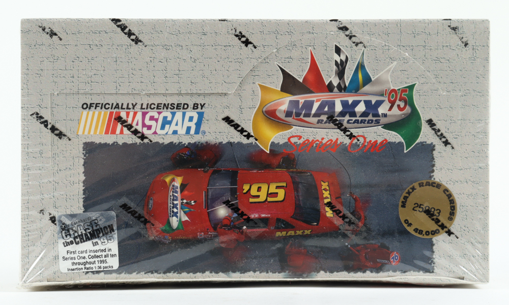 1995 J.R. Maxx Inc. Maxx Series 1 Racing Hobby Box with (36) packs ...