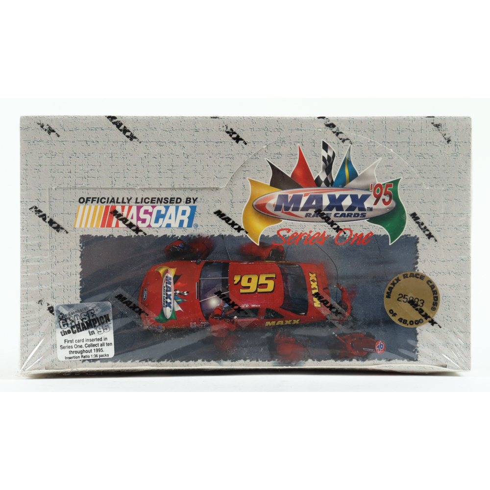 1995 J.R. Maxx Inc. Maxx Series 1 Racing Hobby Box with (36) packs ...