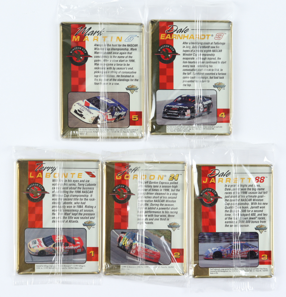 1996 Metallic Impressions Winston Cup Card Tin with (5) Cards ...