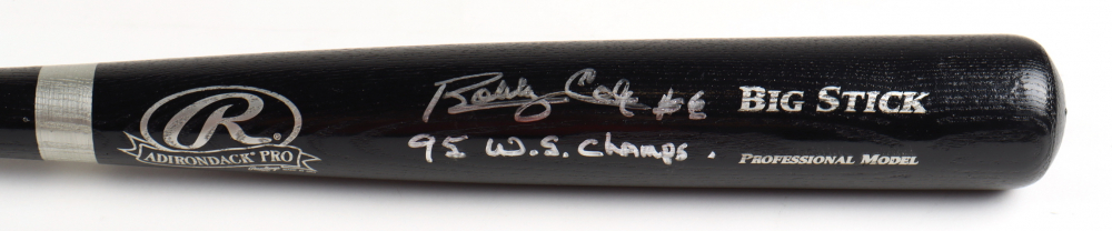 Bobby Cox Signed Rawlings Adirondack Pro Player Model Baseball Bat Inscribed "95 W.S. Champs ...