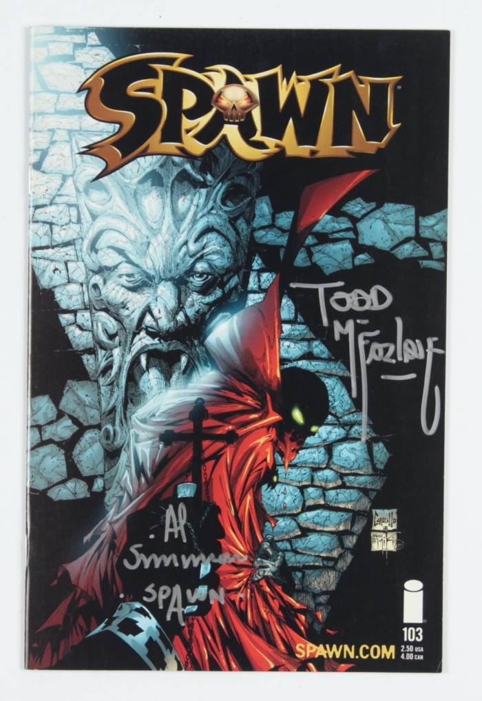 Todd McFarlane Signed 2001 "Spawn" Issue #103 Image Comic Book Inscribed "Al Simmons-Spawn ...