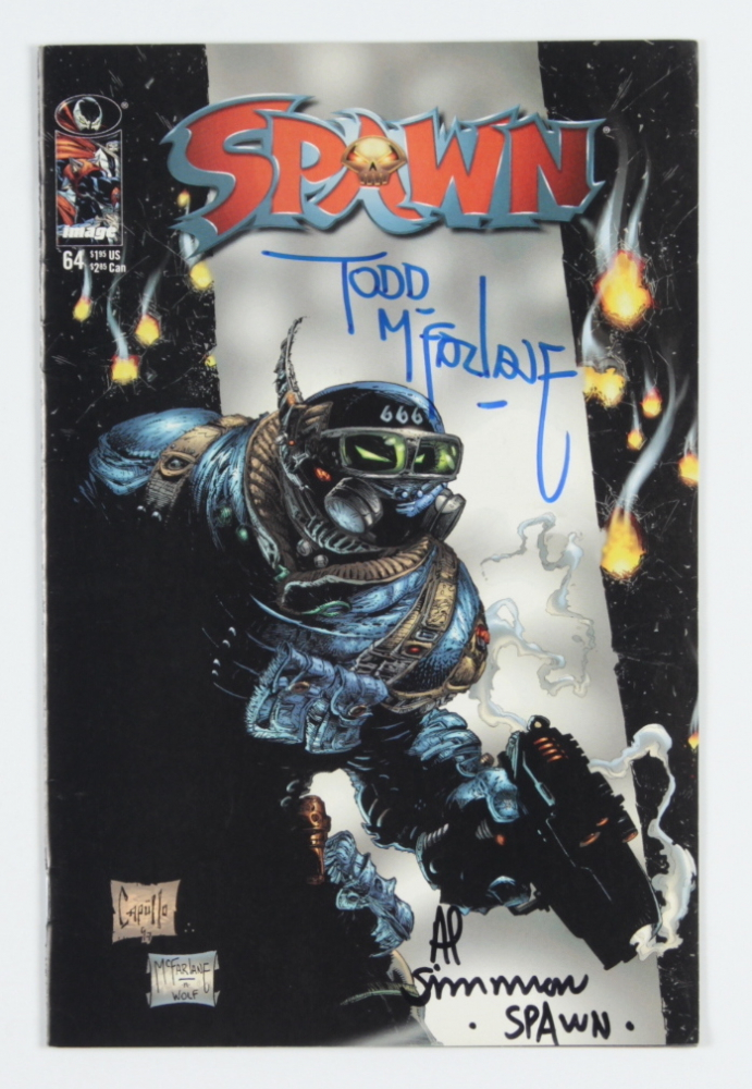 Todd McFarlane Signed 1997 "Spawn" Issue #64 Image Comic Book Inscribed ...