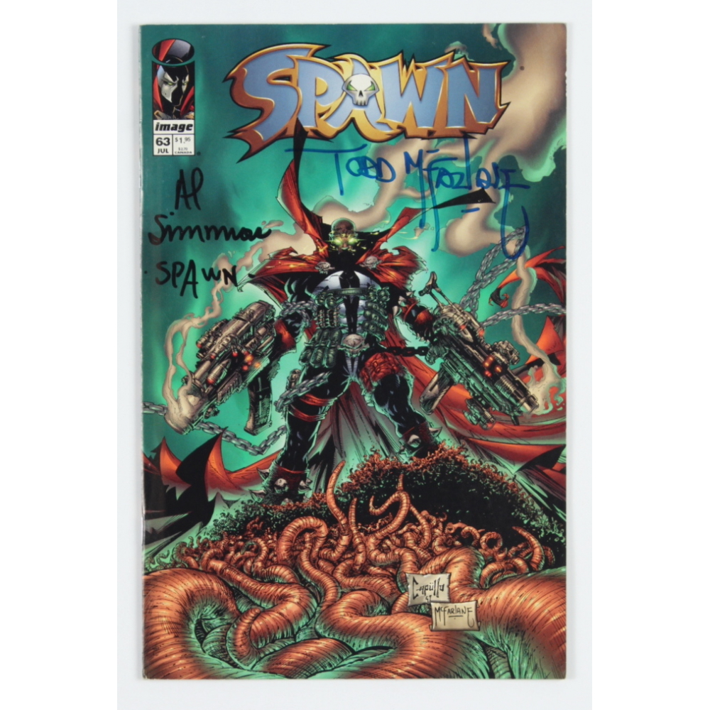 Todd McFarlane Signed 1997 "Spawn" Issue #63 Image Comic Book Inscribed "Al Simmons-Spawn ...