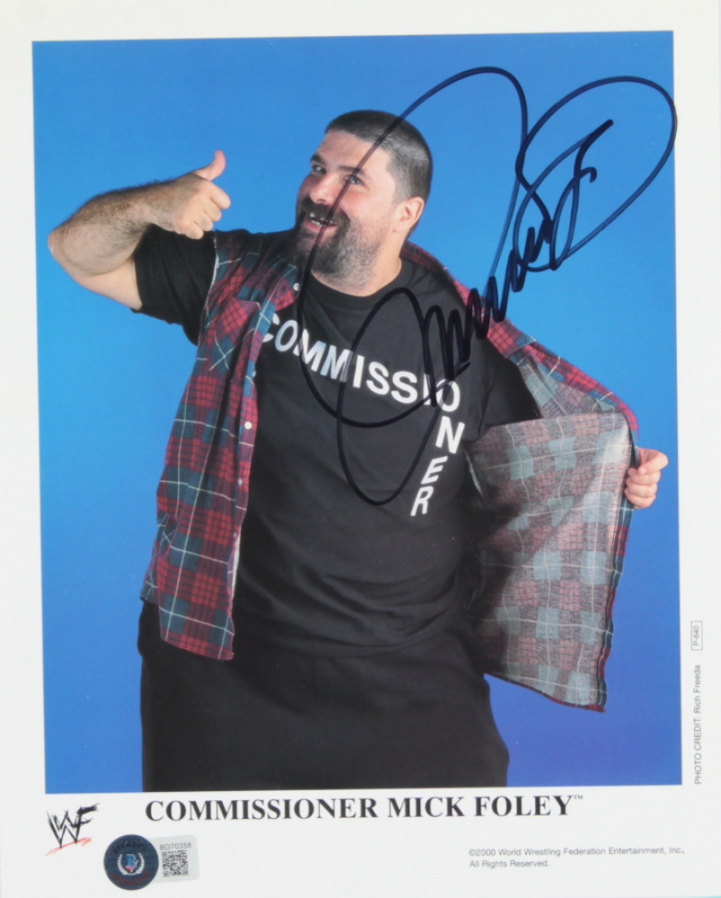 Mick Foley Signed WWF 8x10 Photo (Beckett) | Pristine Auction