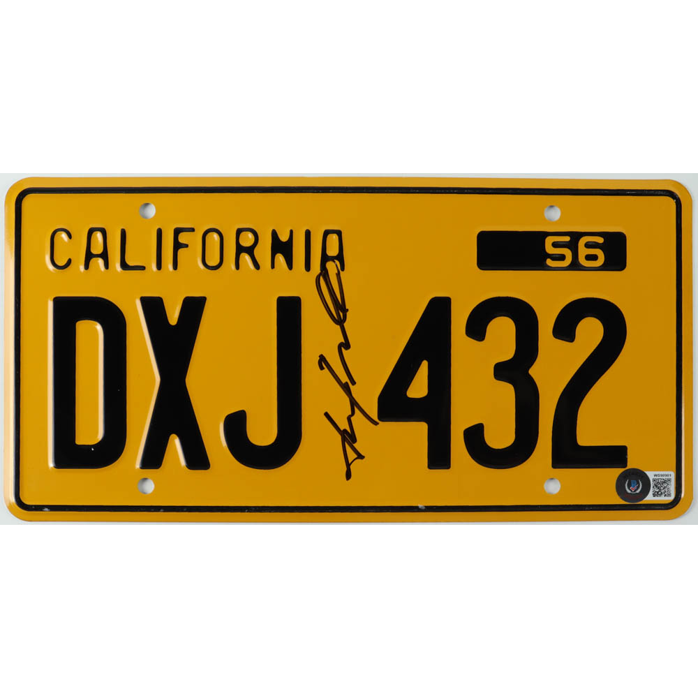 John Travolta Signed "Grease" California License Plate (Beckett ...