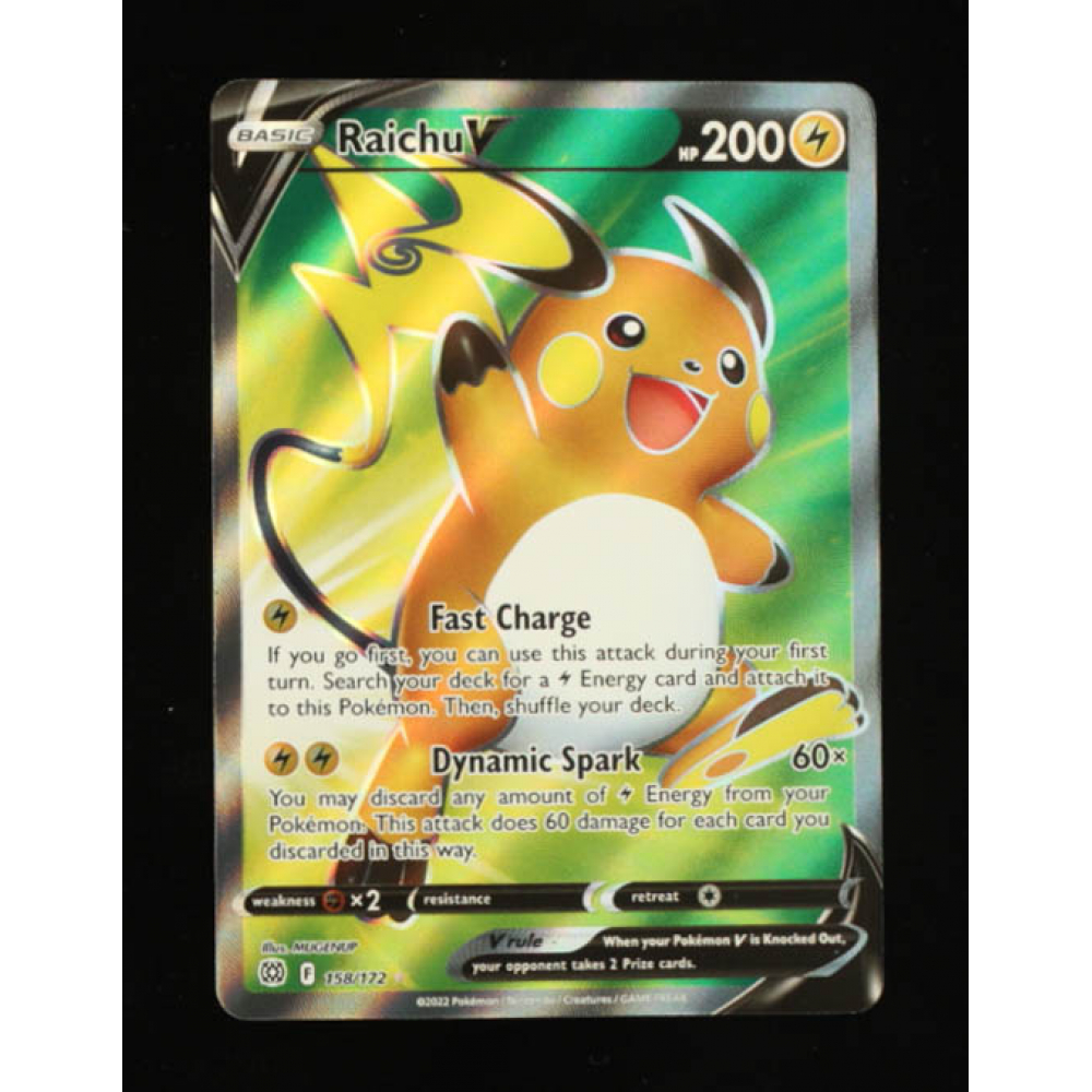 Raichu V 2022 Pokemon Brilliant Stars #158 Holo | Pristine Auction